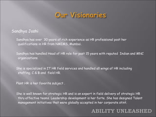 Ability Unleashed Corporate Profile | PPT
