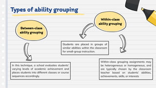 Ability grouping | PDF