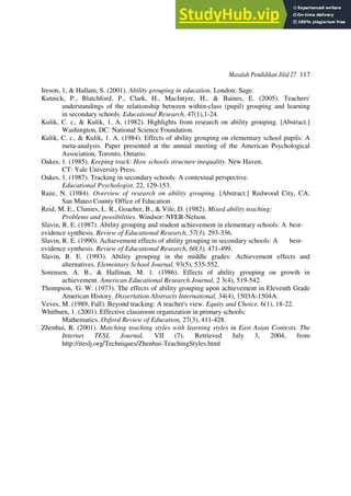 Ability Grouping And Academic Achievement | PDF