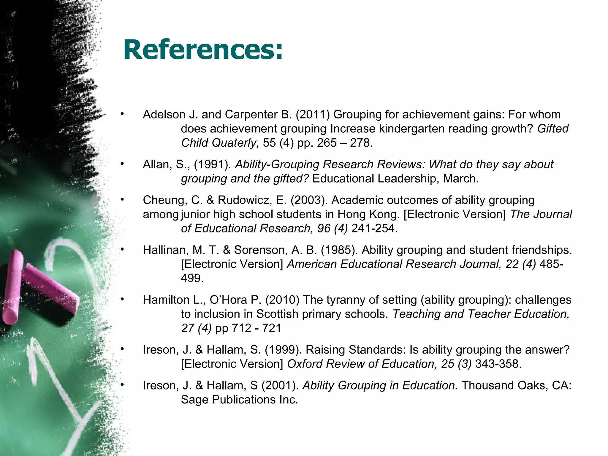 Ability grouping final final | PPT