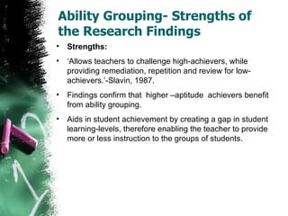 Ability grouping final final | PPT