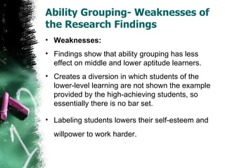 Ability grouping final final | PPT