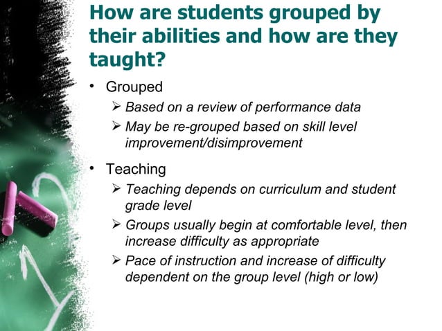 Ability grouping final final | PPT | Educational Assessment | Education