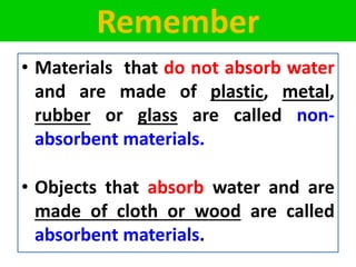 Ability of Materials to Absorb Water.pptx