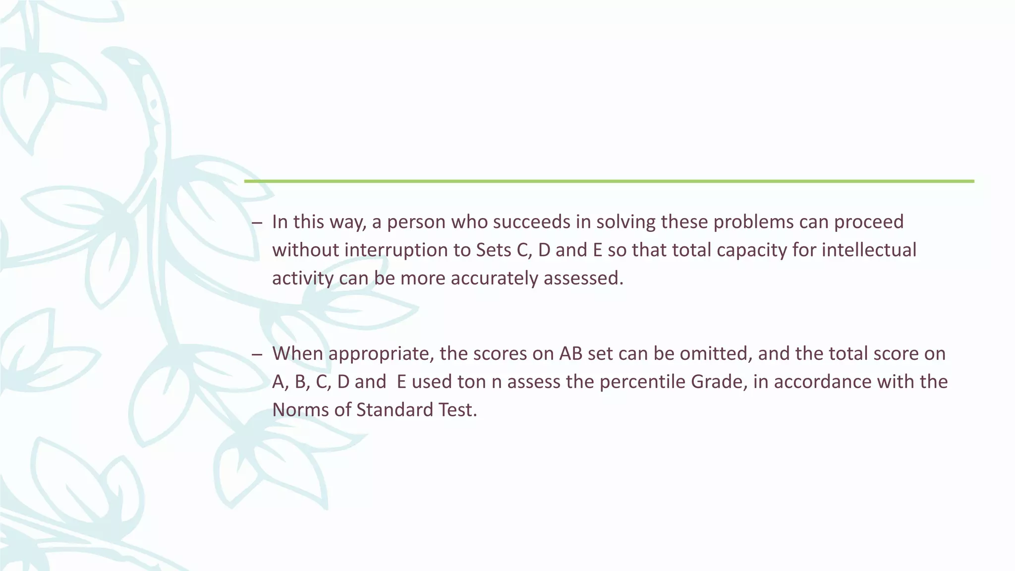 (Raven’s Progressive Matrices) Standard Progressive Matrices | PPTX