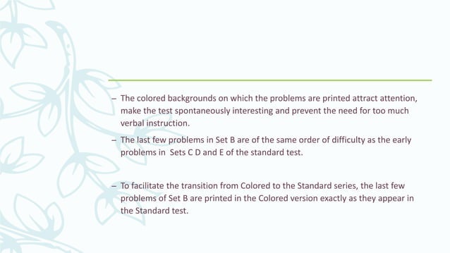 (Raven’s Progressive Matrices) Standard Progressive Matrices | PPTX