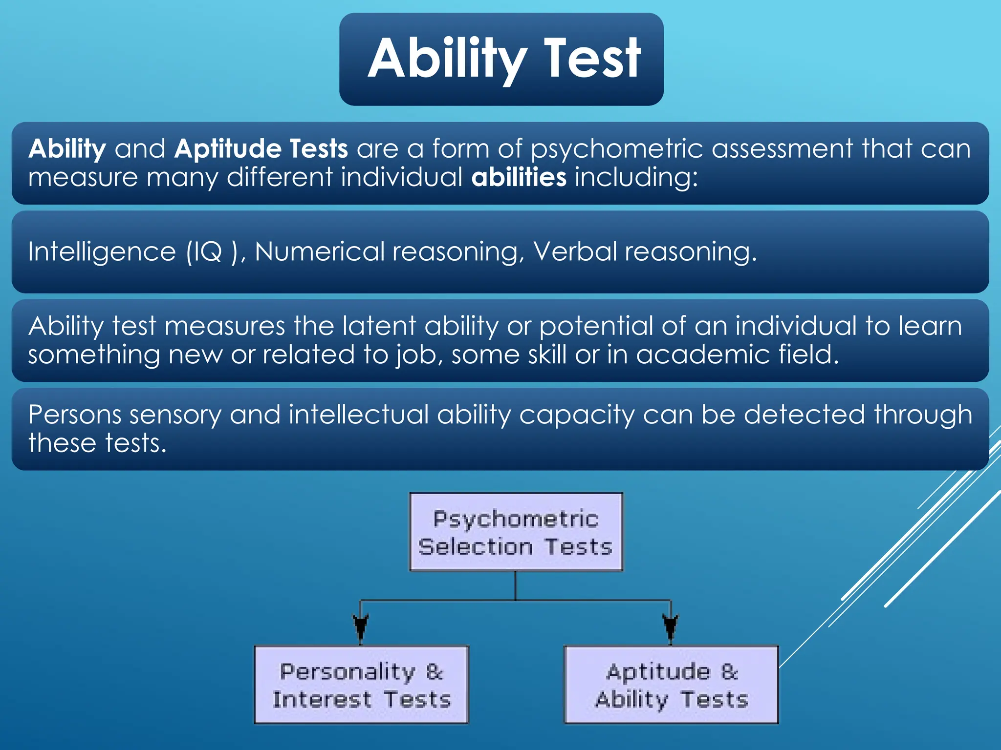 Ability Test presentation in psychological testing .pptx