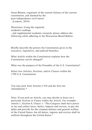 A bill of rights is what the people are entitled to against e.docx