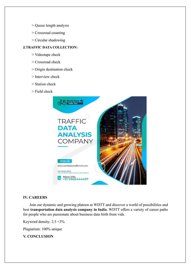 Transportation Data Analysis Company In India Pdf