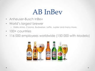 AB InBev Financial Analysis | PPTX