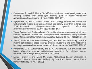 An enhanced pso based energy efficient clustering routing algorithm for WSN | PPTX