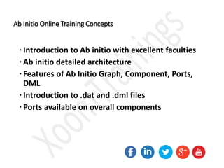 Abinitio online training | PPTX