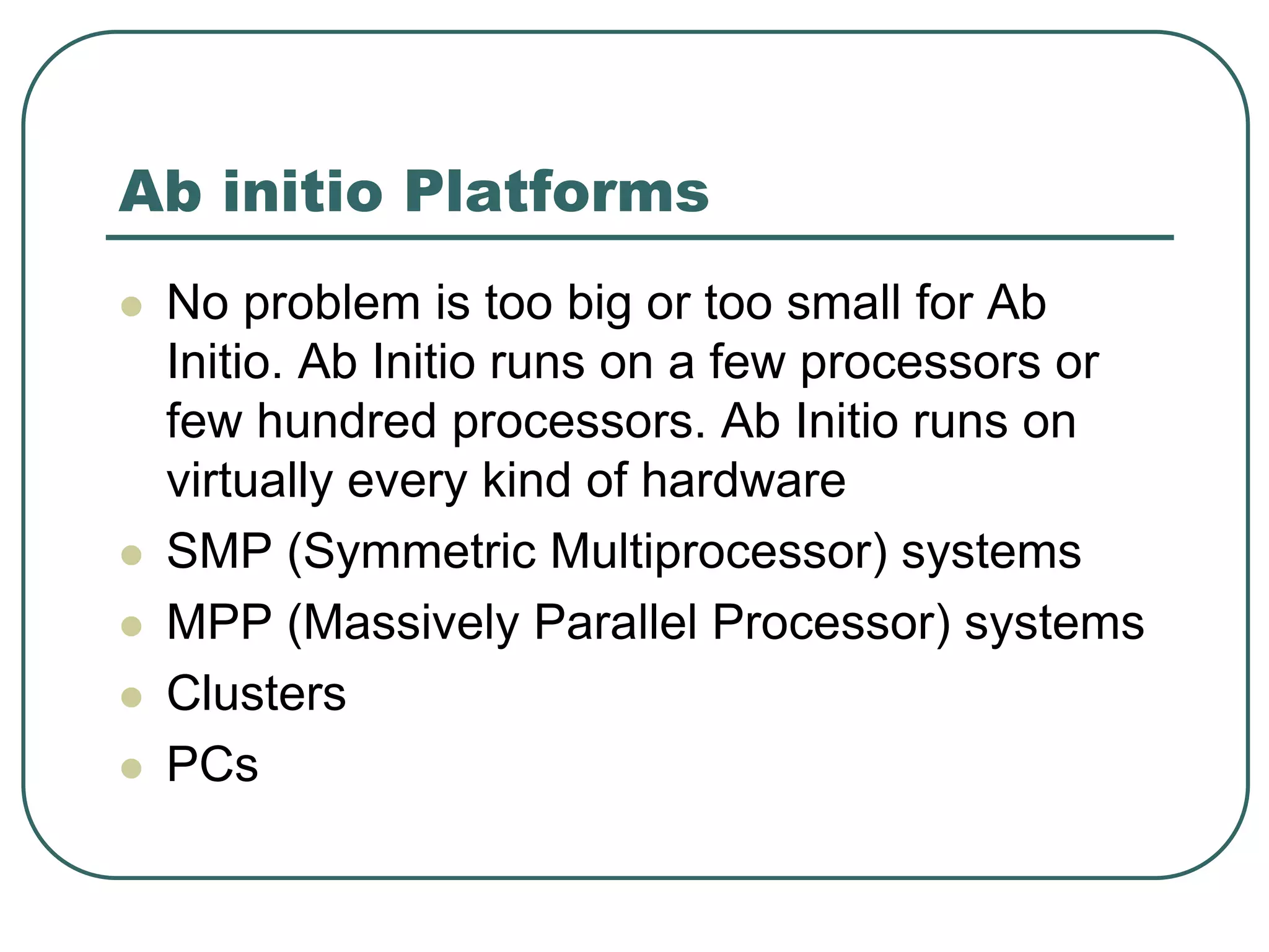 Ab initio beginner's course topic 1 | PPT
