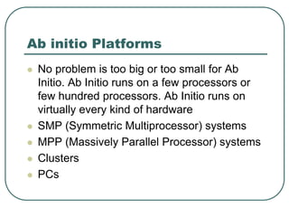 Ab initio beginner's course topic 1 | PPT