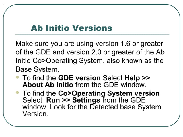 Ab initio beginner's course topic 2 | PPT | Operating Systems ...