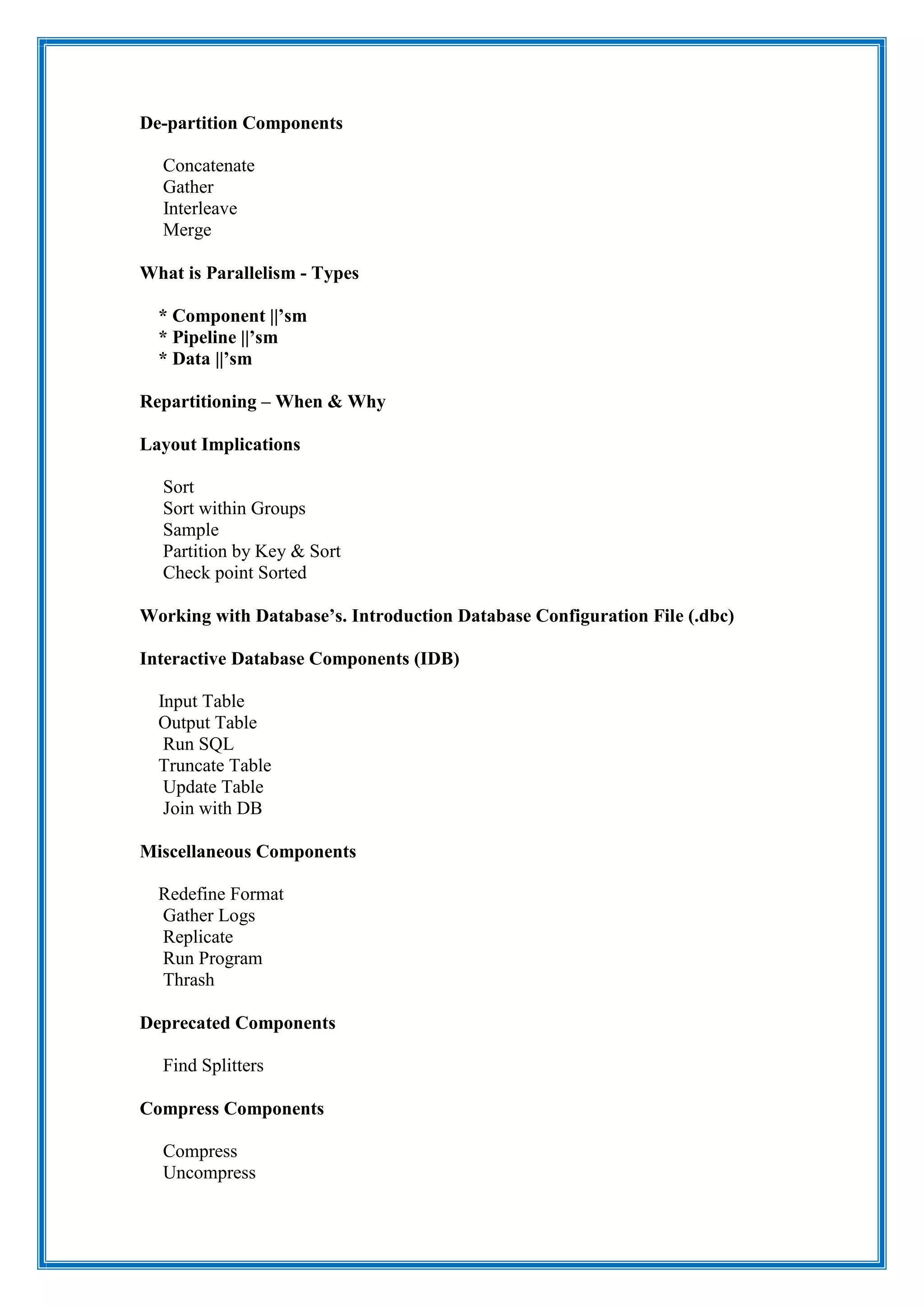 Abinitio course content | Abinitio Training In Chennai | PDF