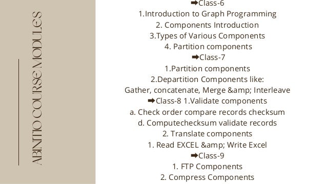 Abinitio course ppt | PDF