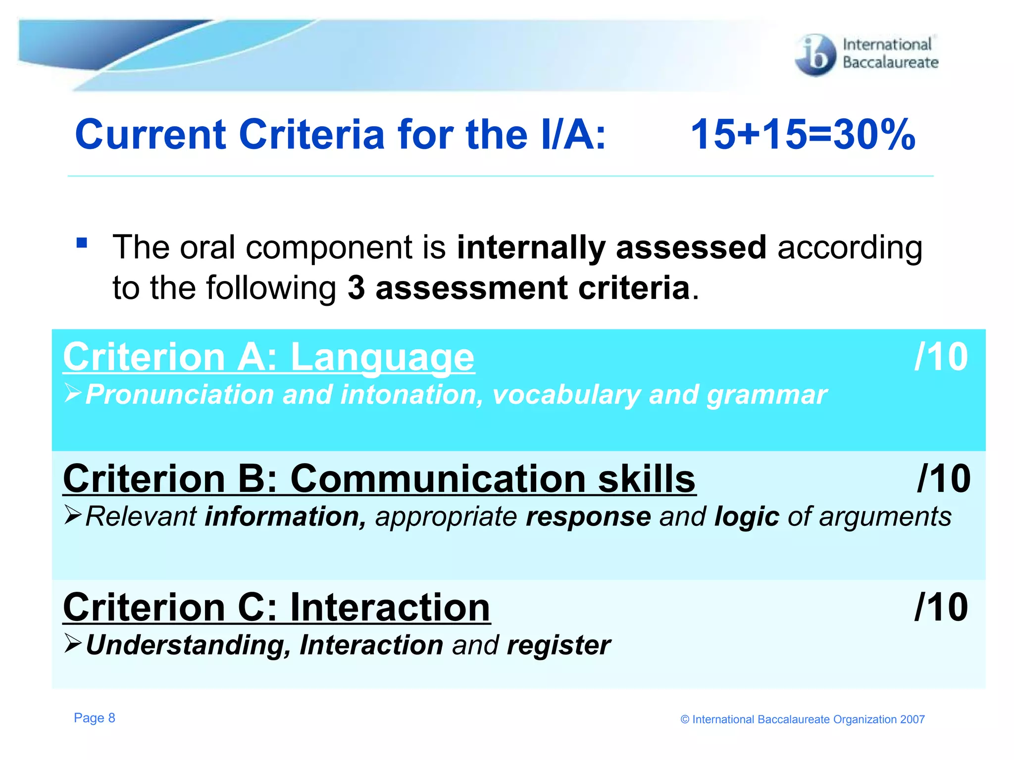 Ab initio individual oral | PPT