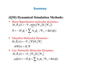 Ab initio md | PDF | Chemistry | Science