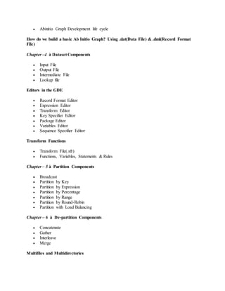 Abinitio online training | DOCX