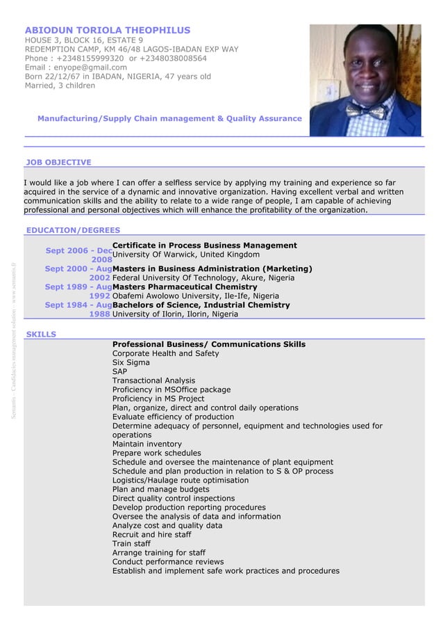 Abiodun cv update. coca cola updated.doc updated | DOC