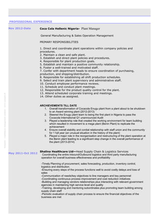 Abiodun cv update. coca cola updated.doc updated | DOC