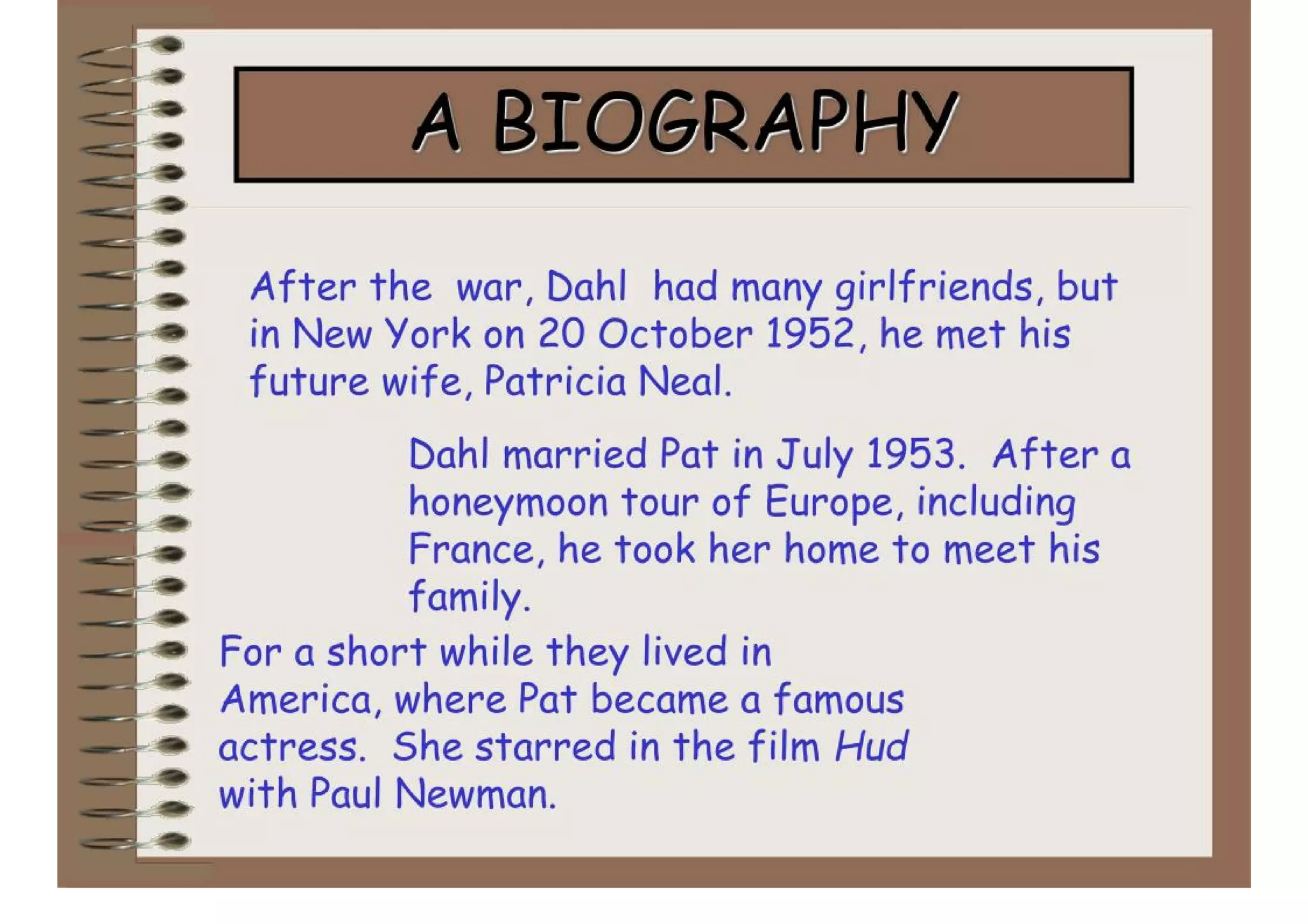 A BIOGRAPHY | PPT