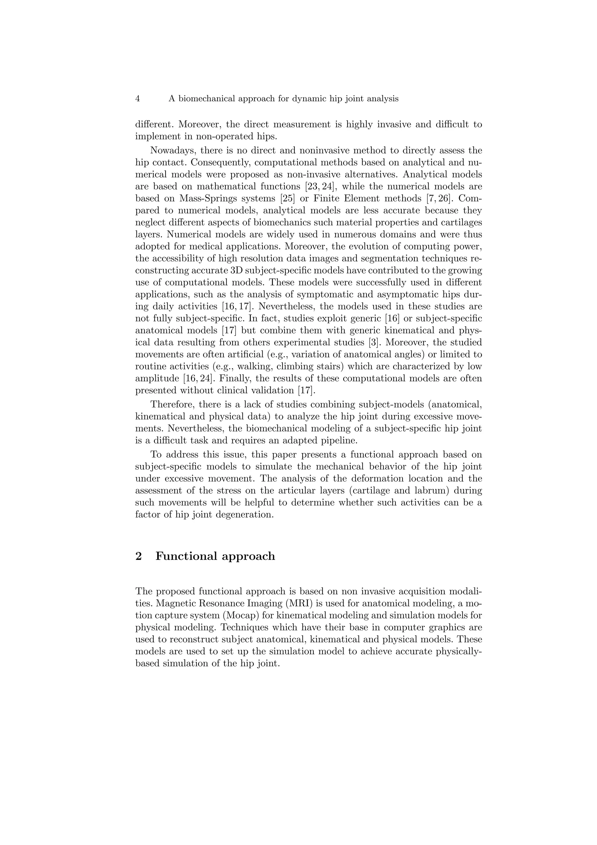 A biomechanical approach for dynamic hip joint analysis 20pp 2011 | PDF ...