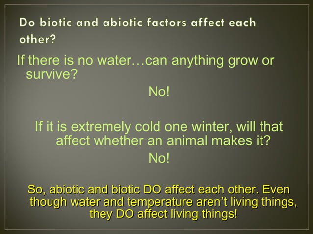 Abiotic and biotic factors ppt | PPT