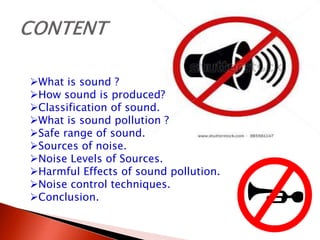 Sound Pollution | PPTX