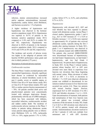 Abiraterone Acetate Tablets Taj Pharma SmPC | PDF