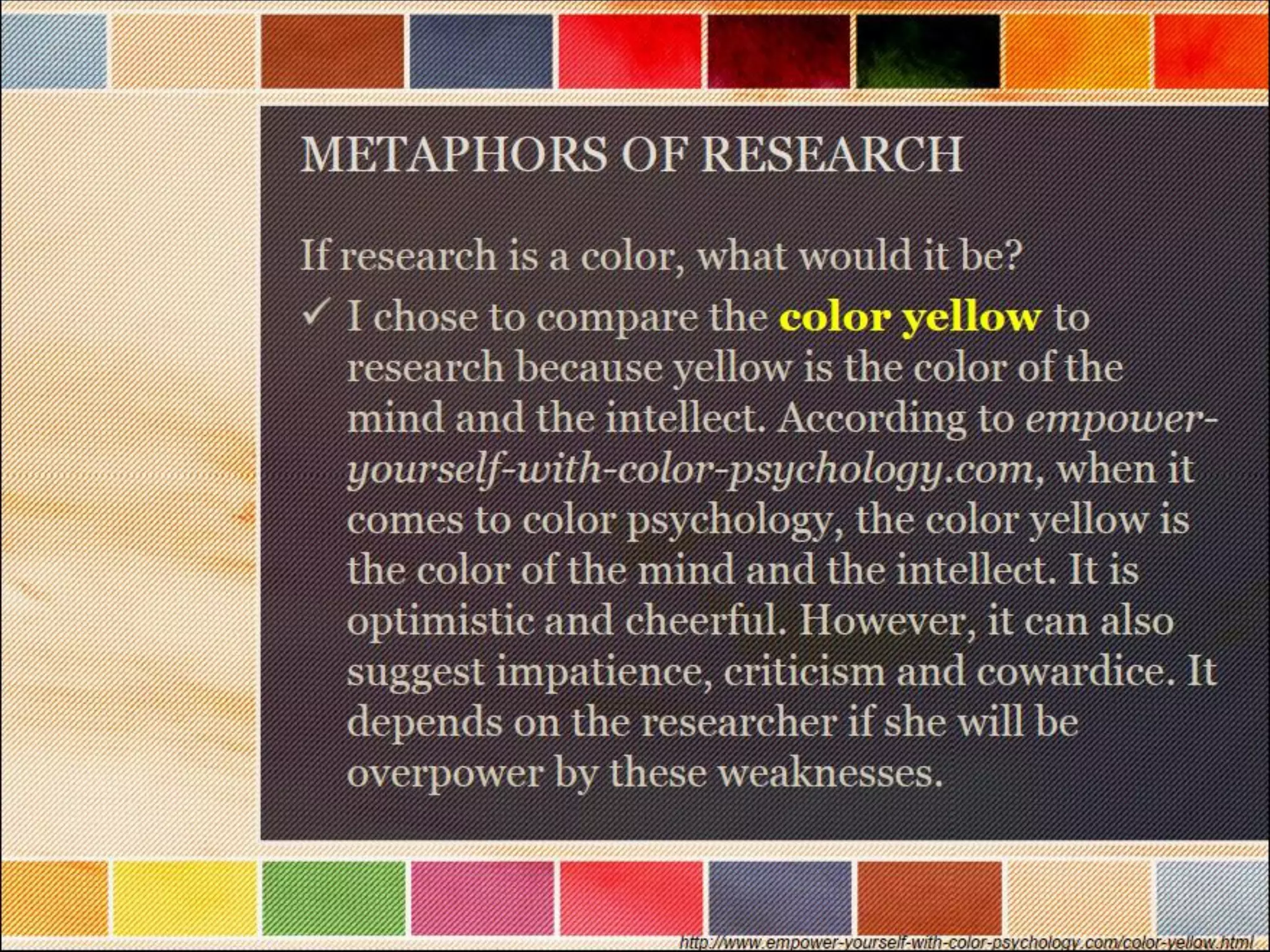 Abi's metaphors of research | PDF