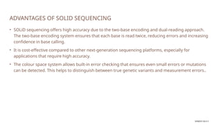 ABI SOLid Sequencing- (Sequencing by Oligonucleotide Ligation and ...