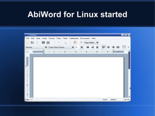 AbiWord Word Processor | ODP