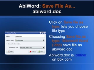 AbiWord Word Processor | ODP