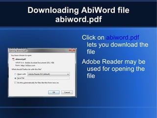 AbiWord Word Processor | ODP