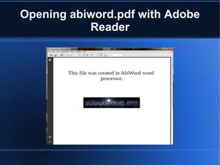 AbiWord Word Processor | PPT