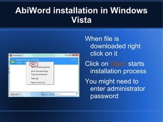 AbiWord Word Processor | PPT