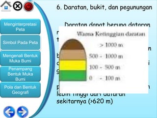 Bentuk dan pola muka bumi IPS SMP | PPTX