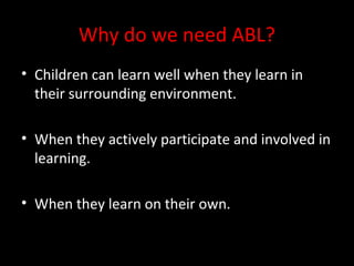 Activity Based Learning | PPT