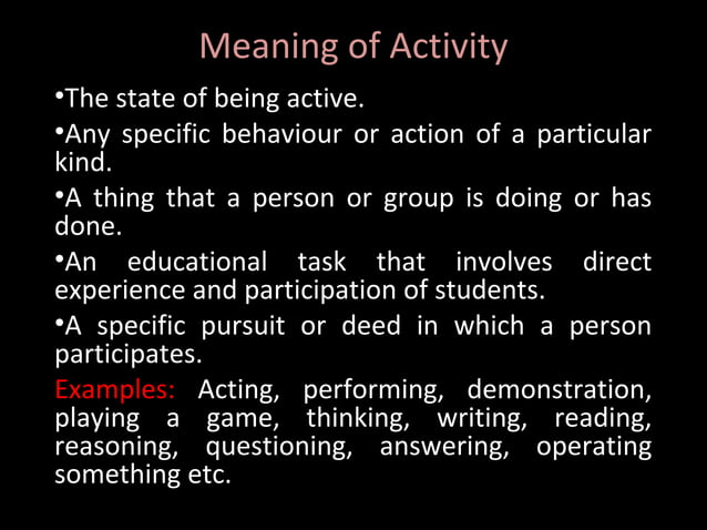 Activity Based Learning | PPT