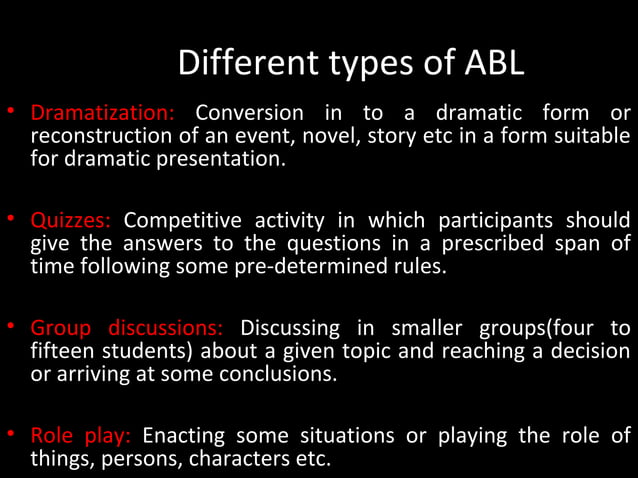 Activity Based Learning | PPT