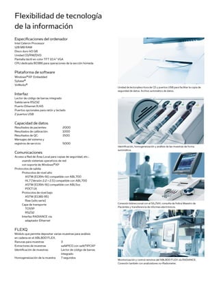 RADIOMETER ABL800 FLEX especificaciones | PDF