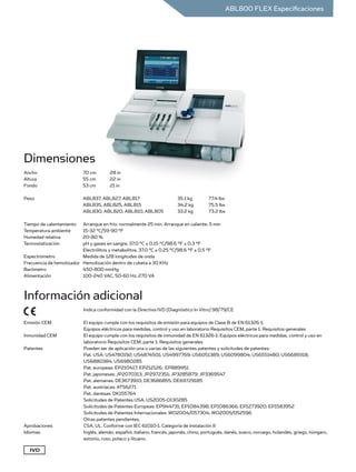 RADIOMETER ABL800 FLEX especificaciones | PDF