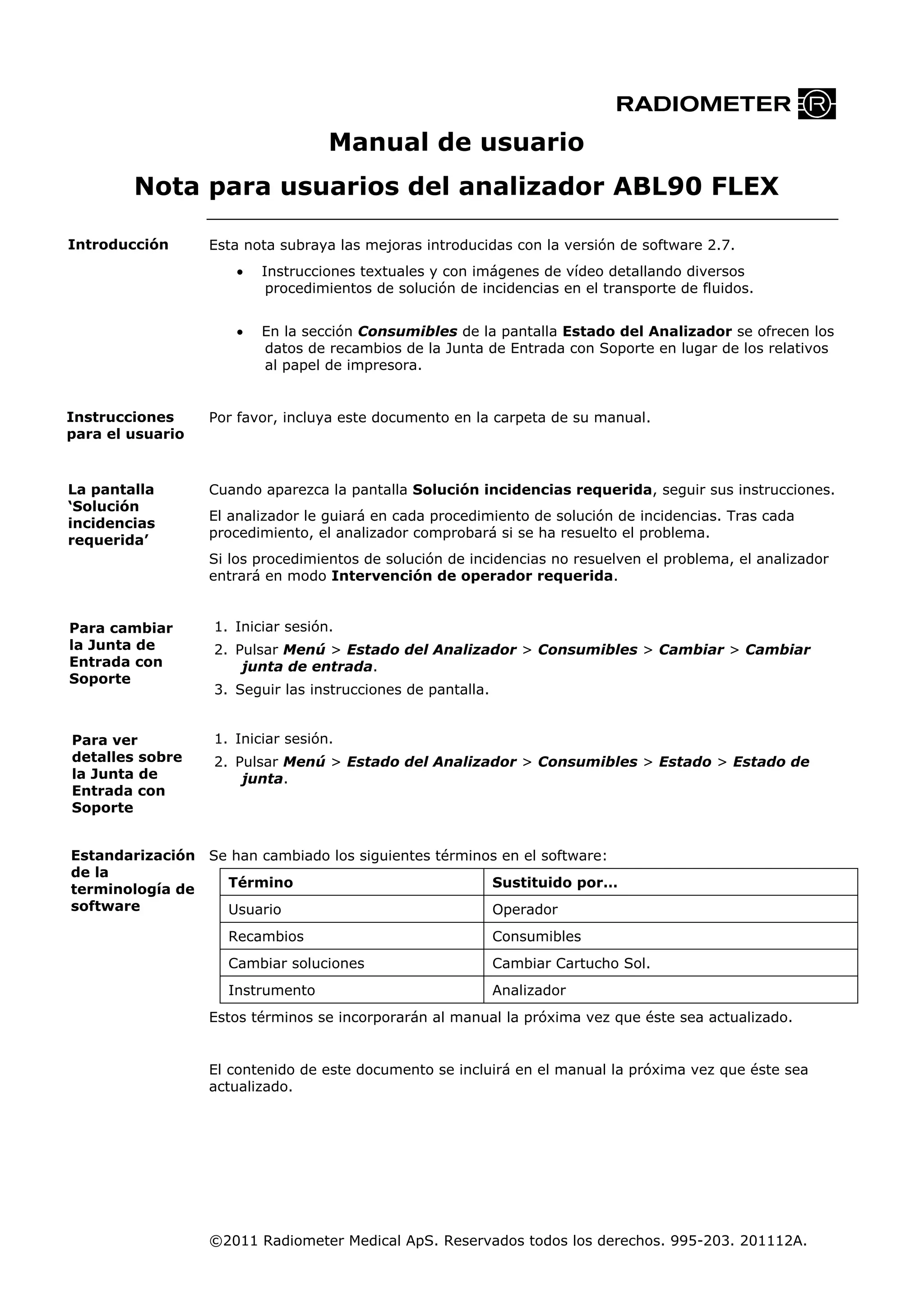 RADIOMETER ABL90 flex manual de usuario | PDF