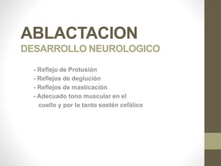 Ablactacion | PPTX