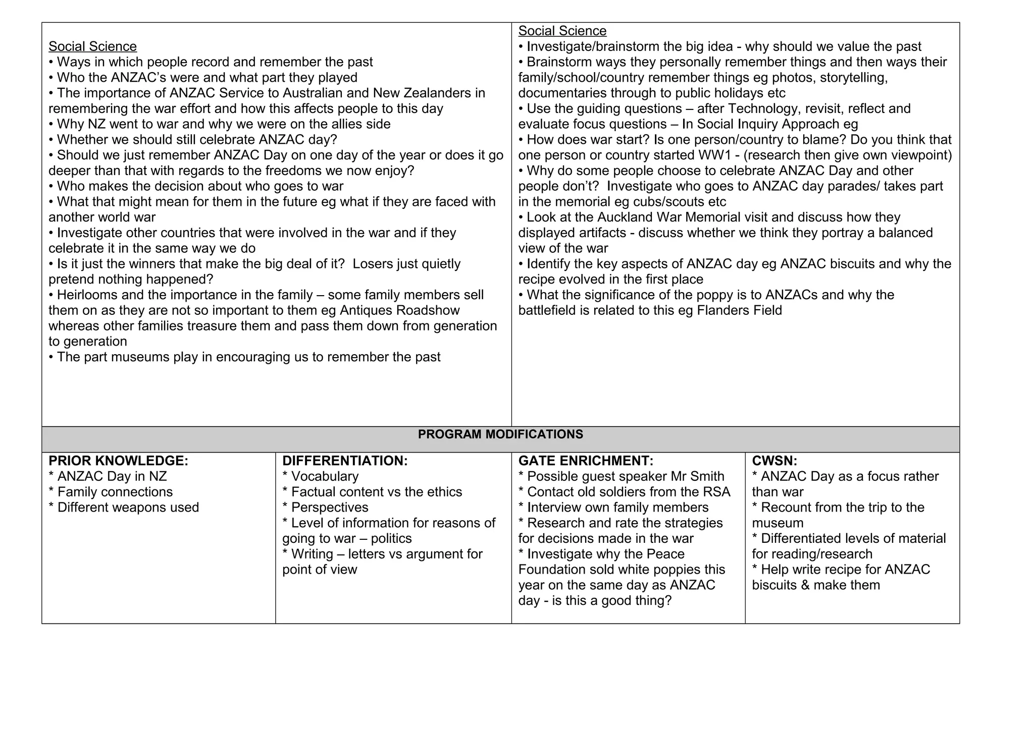 A blast from the past planning example | DOC