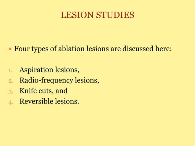 Ablation & lesion | PPTX