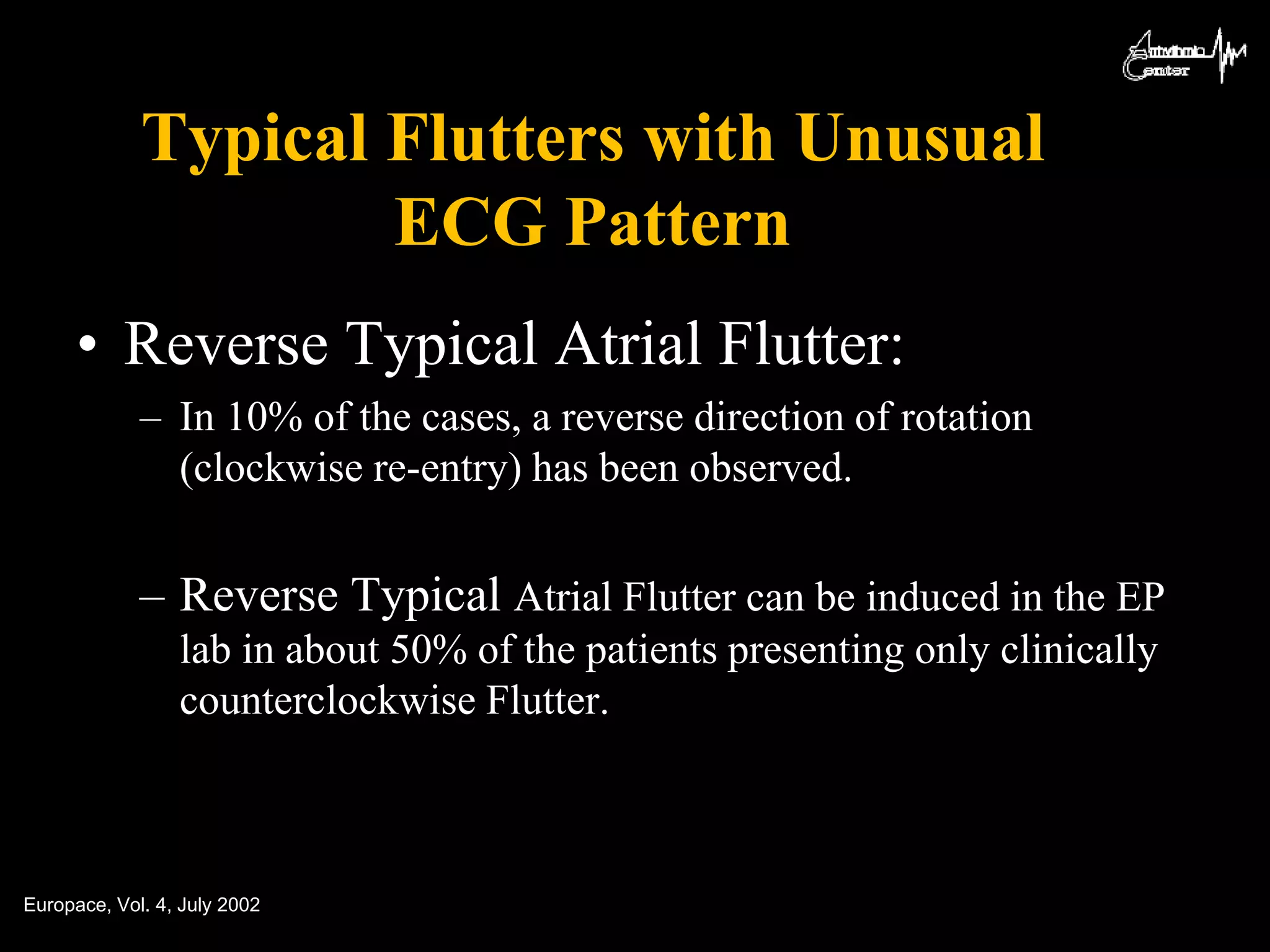 Ablation Of Atypical Flutter Pptx
