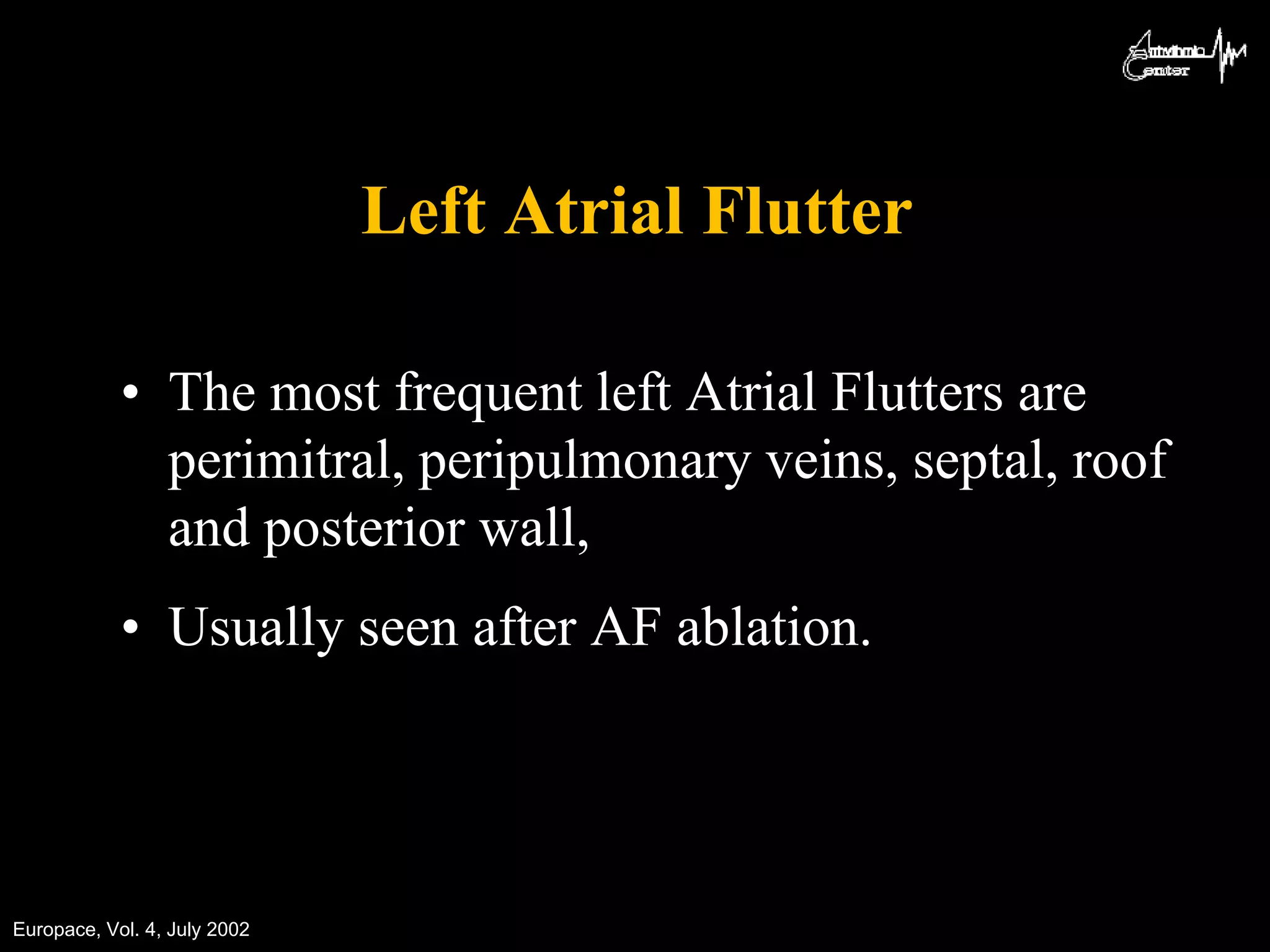 Ablation of atypical flutter | PPTX